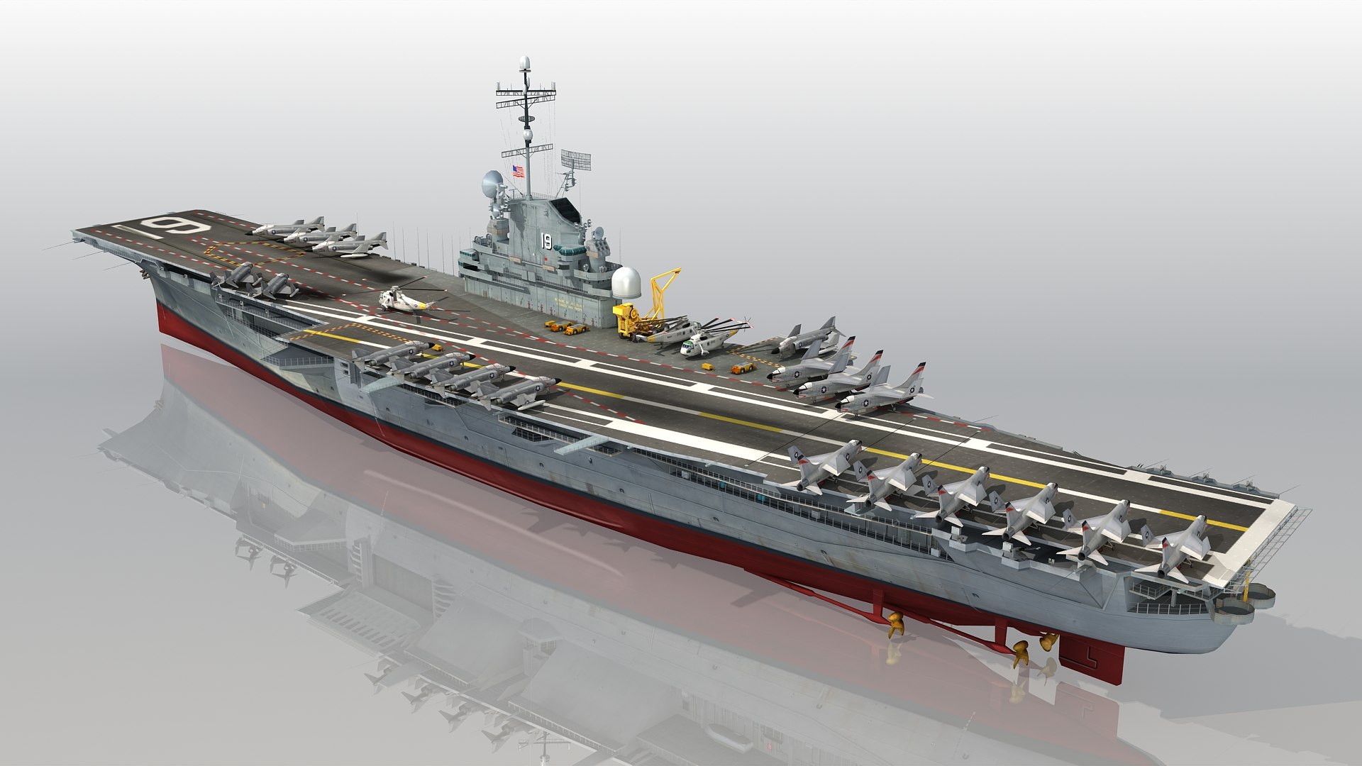 3D model USS Hancock CV-19 - TurboSquid 2076205