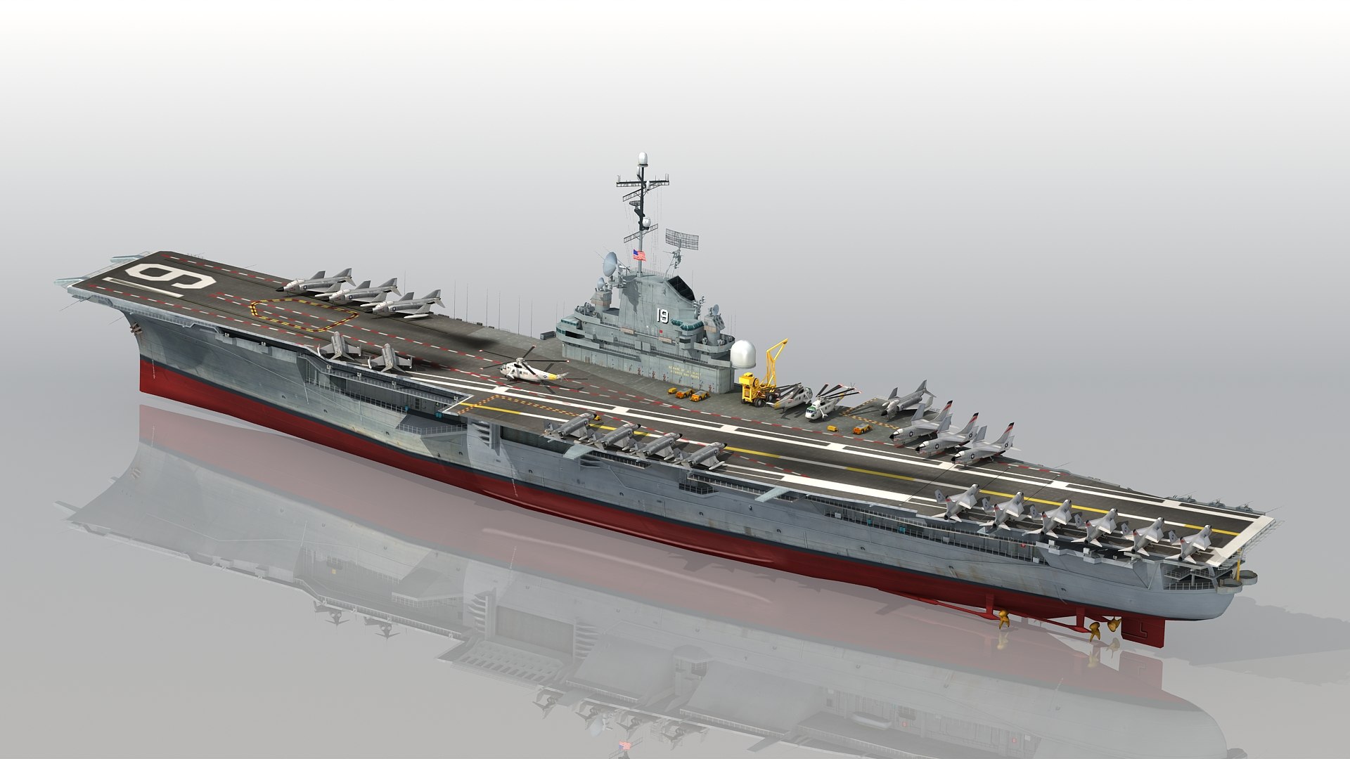 3D model USS Hancock CV-19 - TurboSquid 2076205