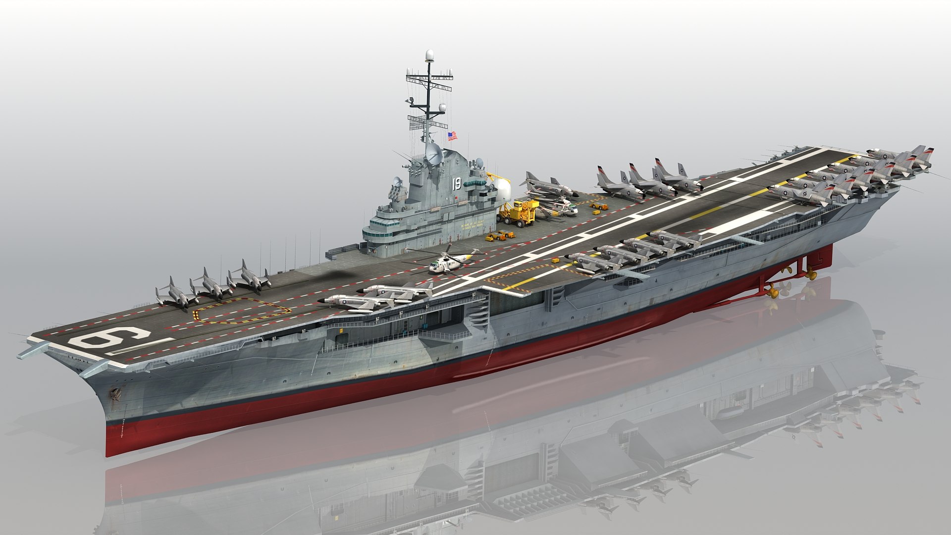 3D Model USS Hancock CV-19 - TurboSquid 2076205