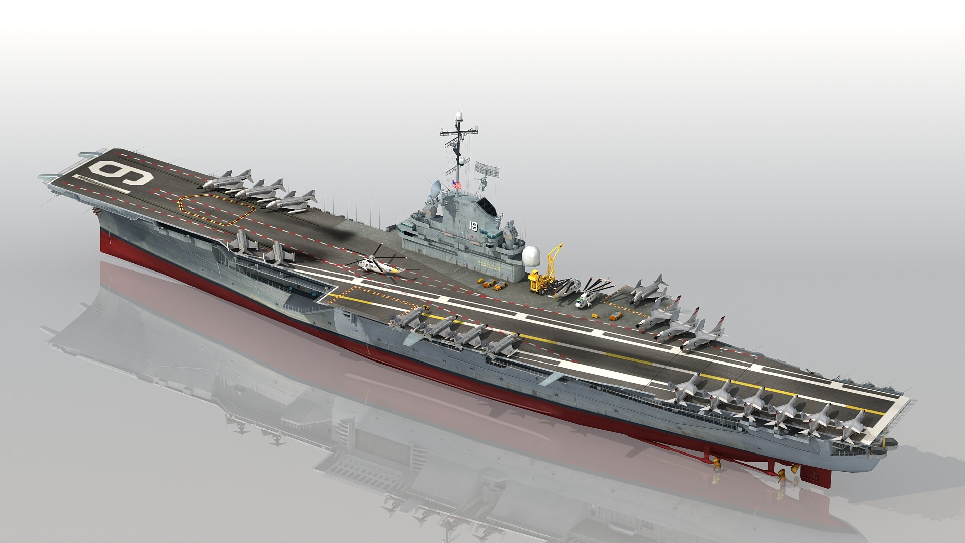 3D model USS Hancock CV-19 - TurboSquid 2076205