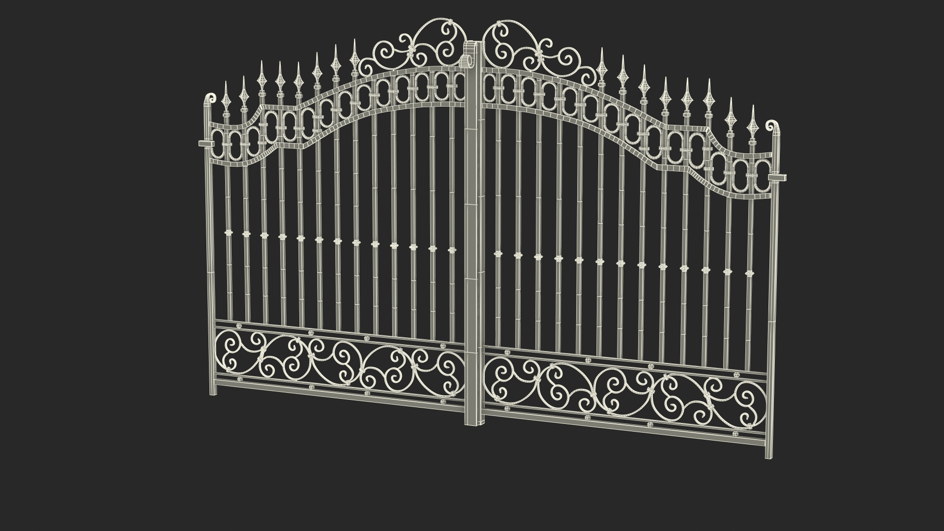 3D Iron Gate - TurboSquid 1870726