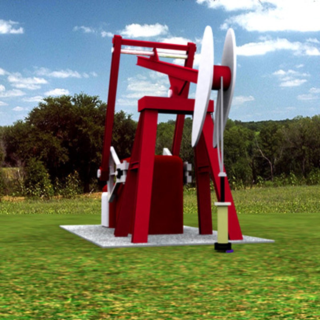 3d Model Oil Jack Pump