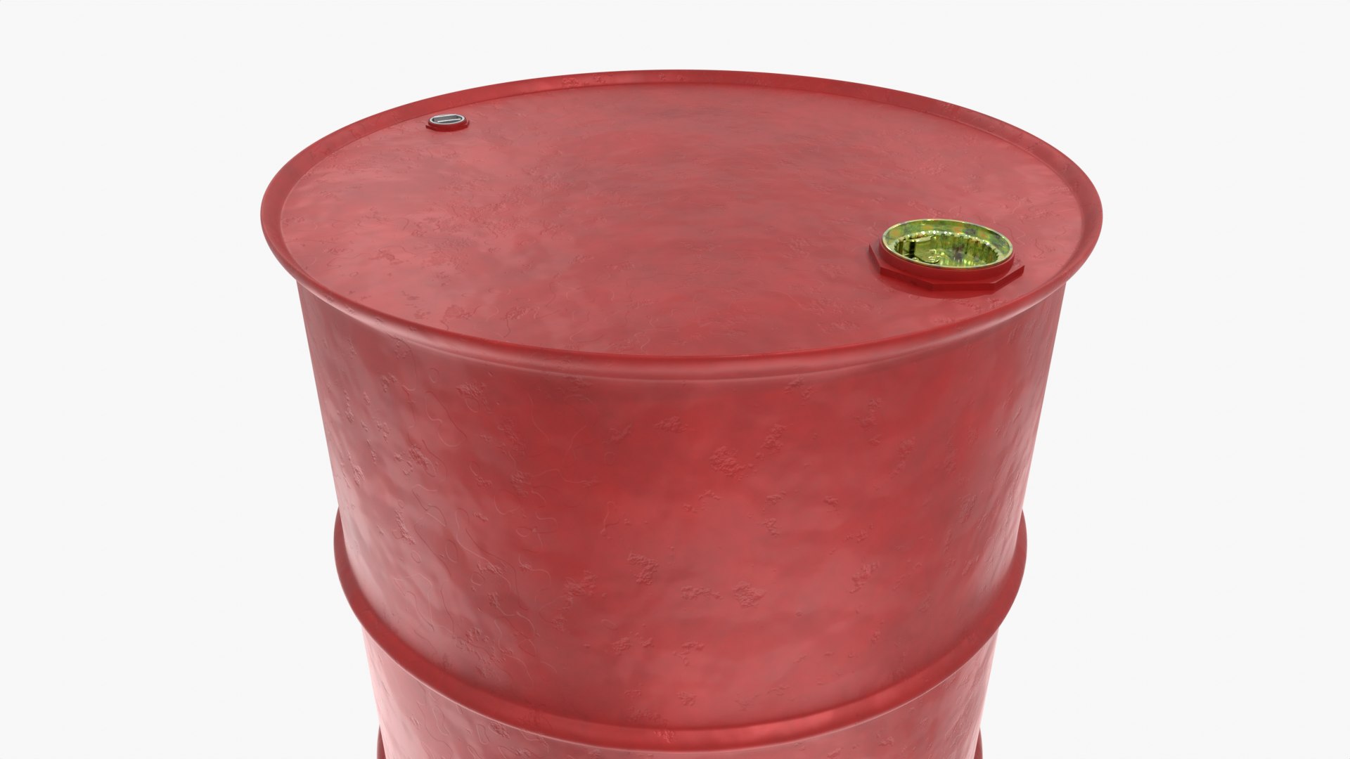 3D Industrial Steel Barrel - Oil Steel Drum - Clean Red - TurboSquid ...