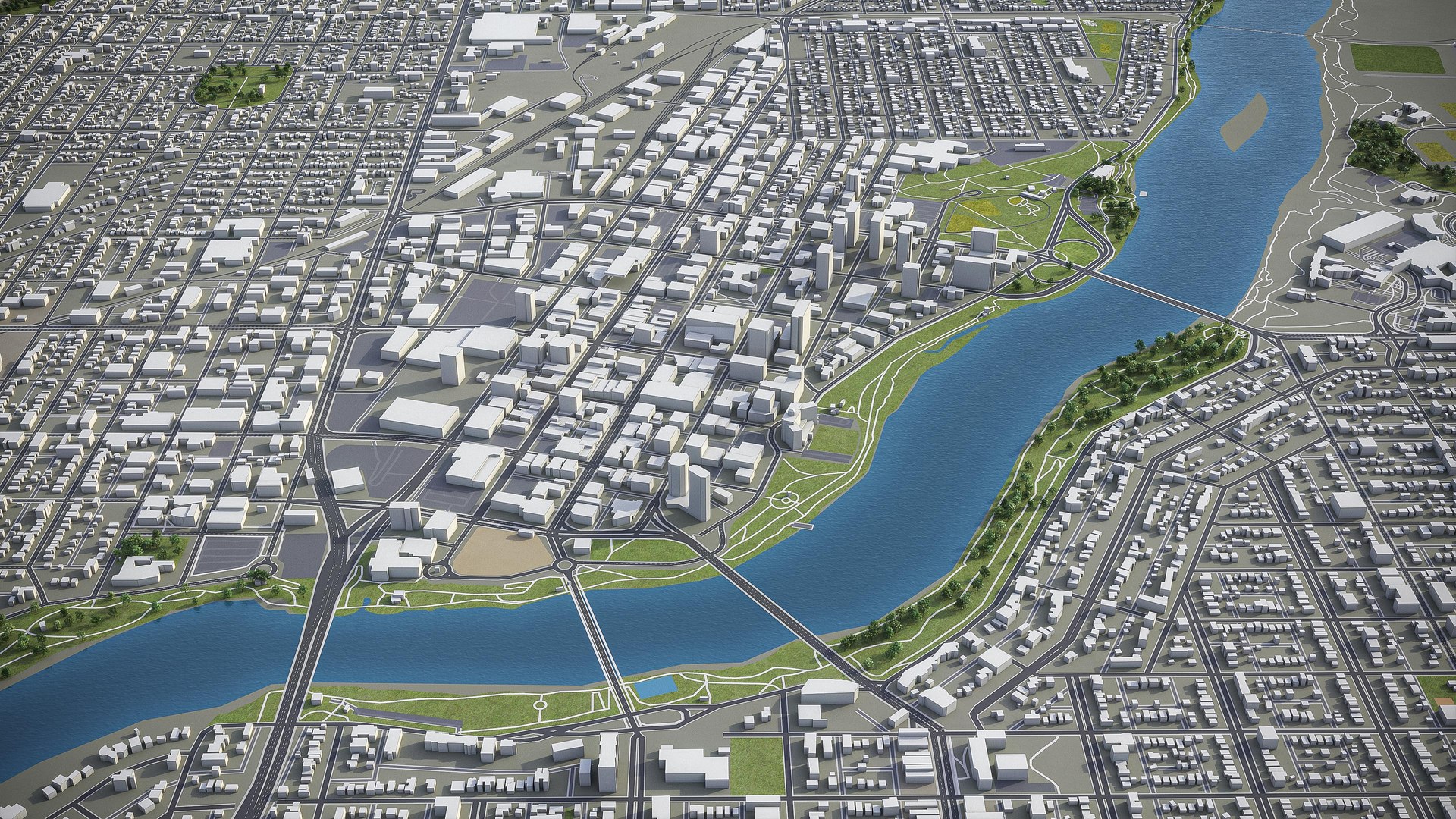 3D Model Saskatoon Surrounding - - TurboSquid 1497624