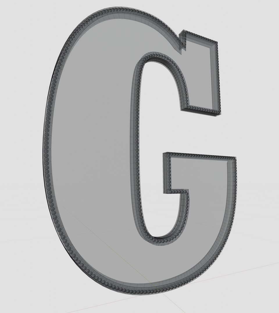 3D Solar Panel Letter - G Model - TurboSquid 2242052