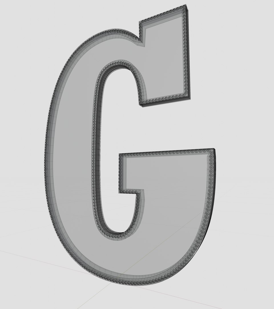 3D Solar Panel Letter - G Model - TurboSquid 2242052