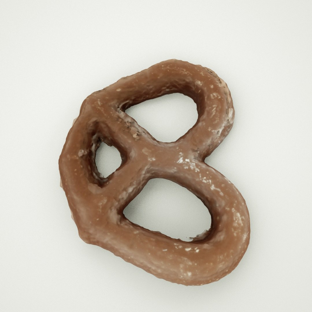3D Chocolate Covered Pretzel Model - TurboSquid 1150367