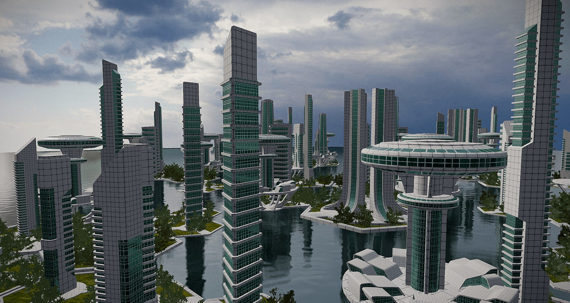 Future City - Highly Detailed Model 3D Model - TurboSquid 2288823