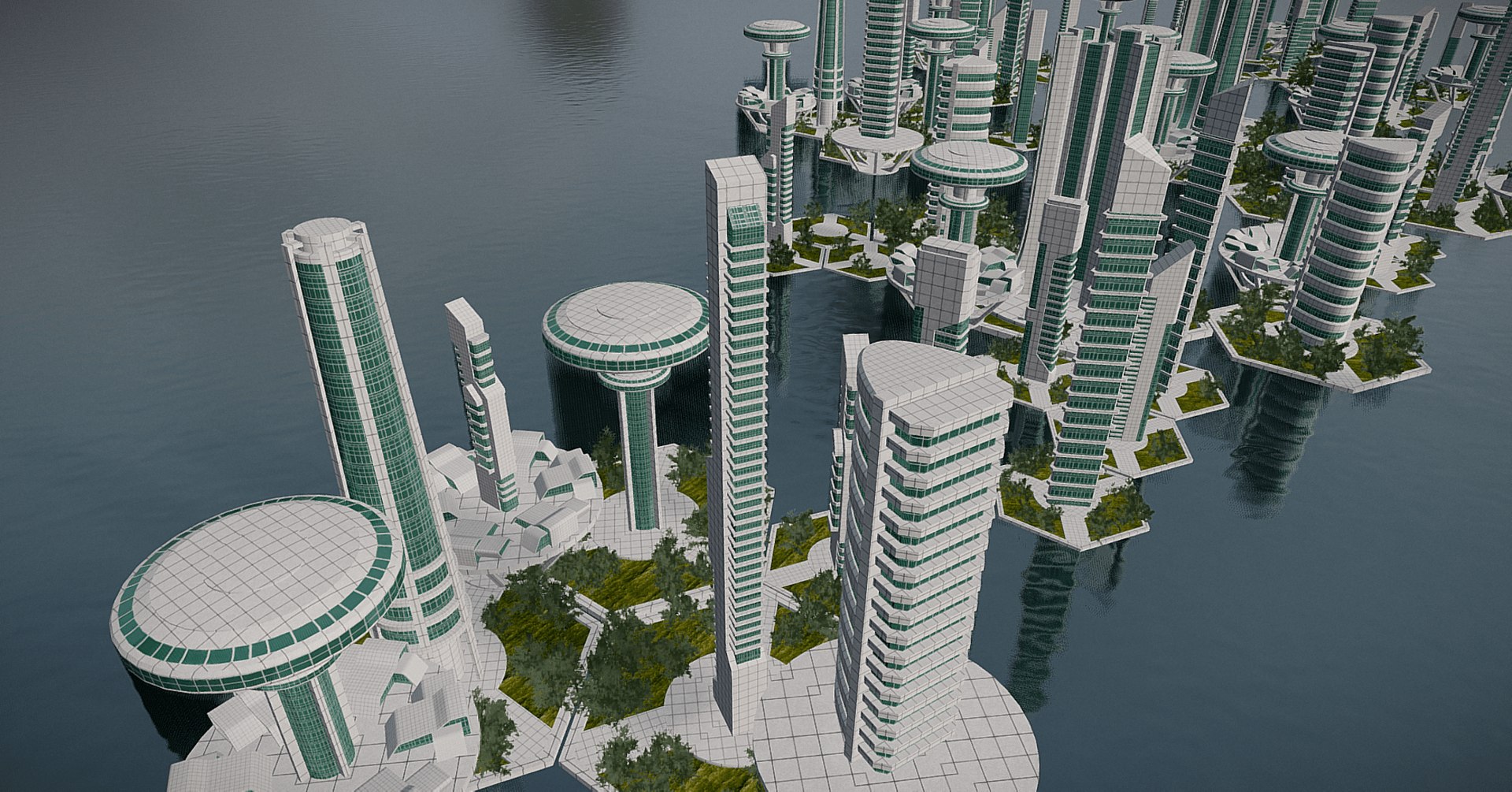 Future City - Highly Detailed Model 3D Model - TurboSquid 2288823