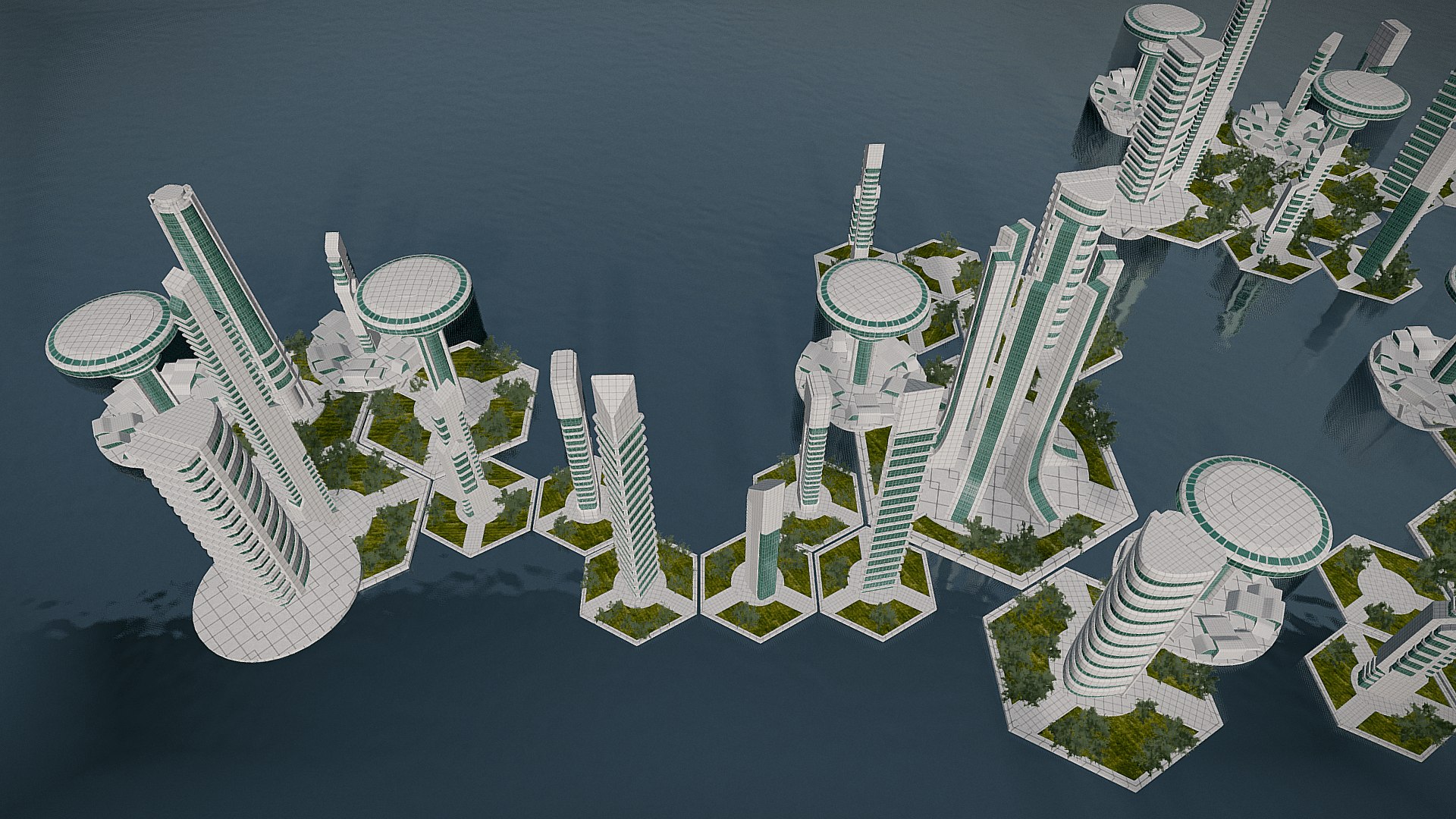 Future City - Highly Detailed Model 3D Model - TurboSquid 2288823