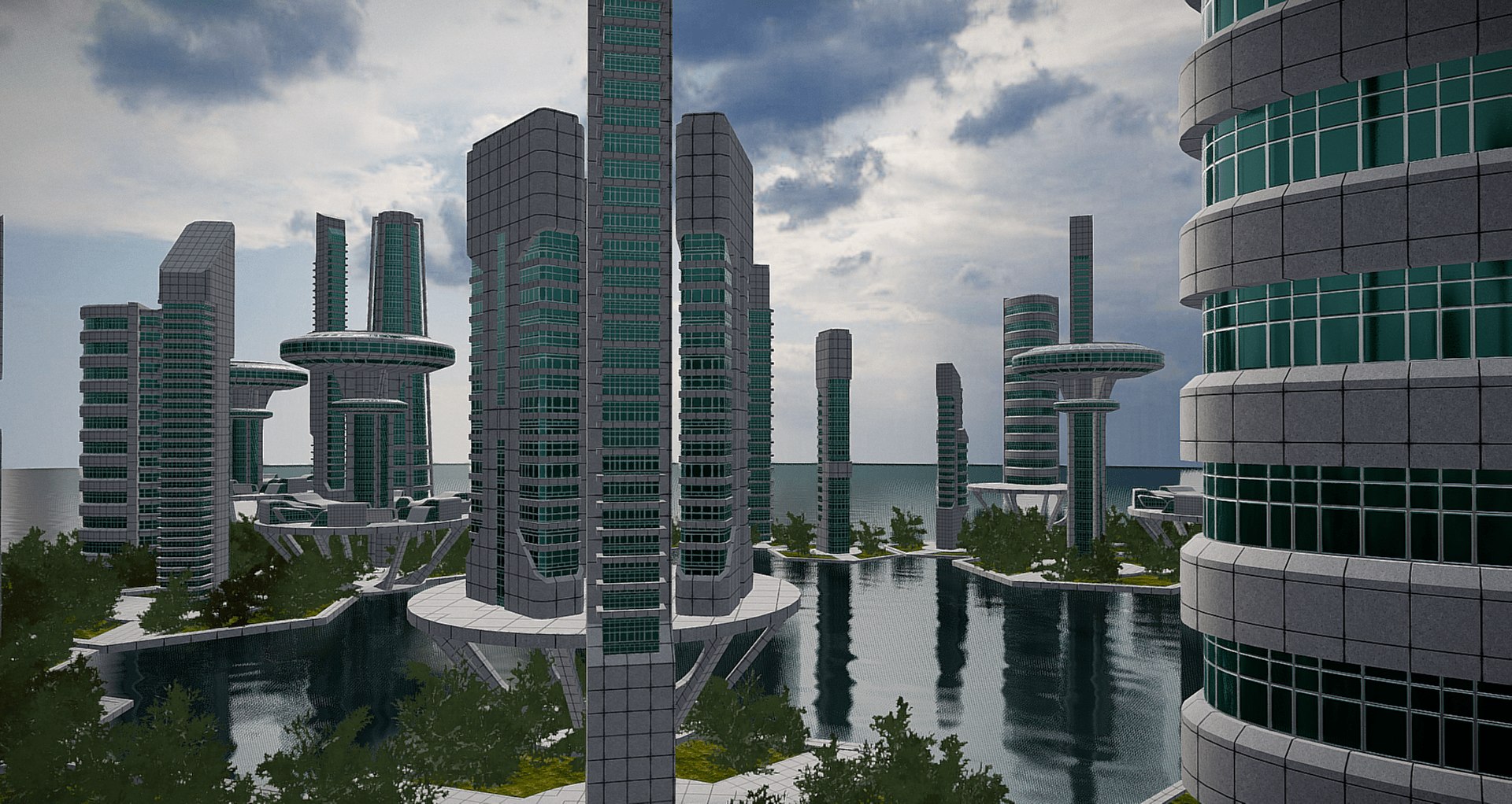 Future City - Highly Detailed Model 3D Model - TurboSquid 2288823