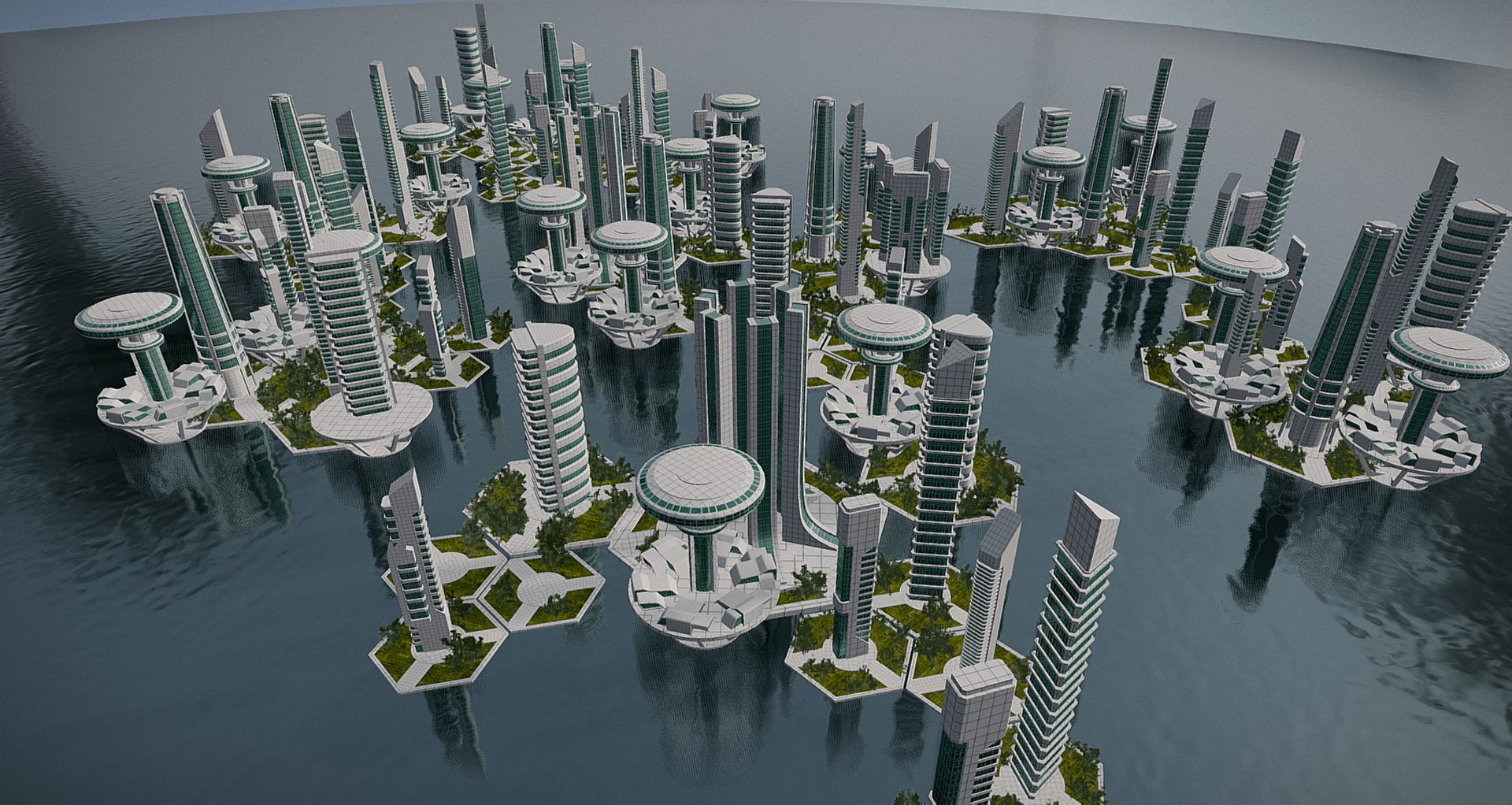 Future City - Highly Detailed Model 3D Model - TurboSquid 2288823