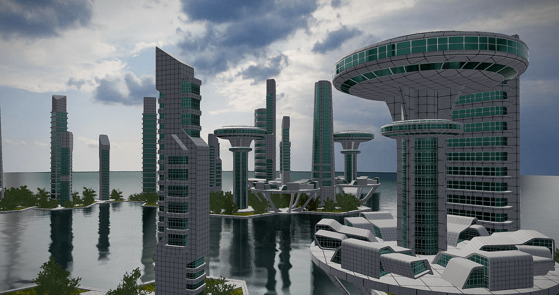 Future City - Highly Detailed Model 3D Model - TurboSquid 2288823