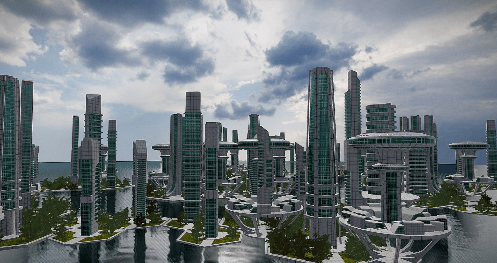 Future City - Highly Detailed Model 3D Model - TurboSquid 2288823
