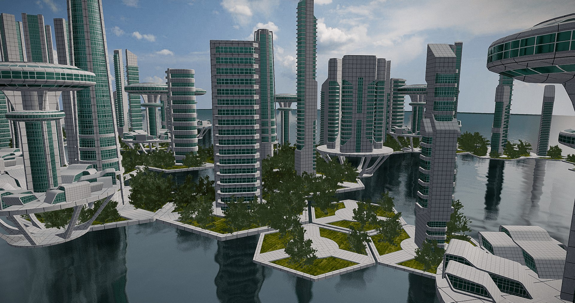 Future City - Highly Detailed Model 3D Model - TurboSquid 2288823