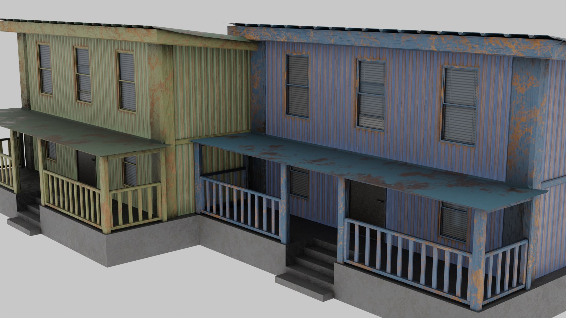 3D Model House With Canopy Only Exterior Models Low-poly - TurboSquid ...