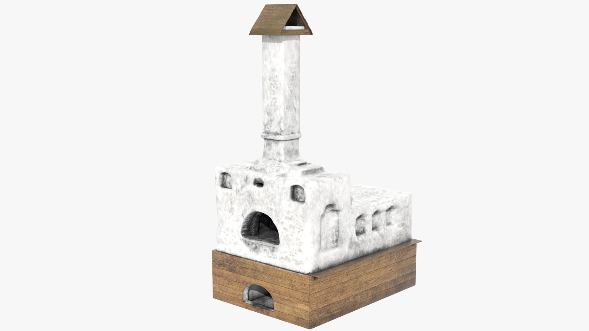 3D Furnace Old Russian Model - TurboSquid 1642509