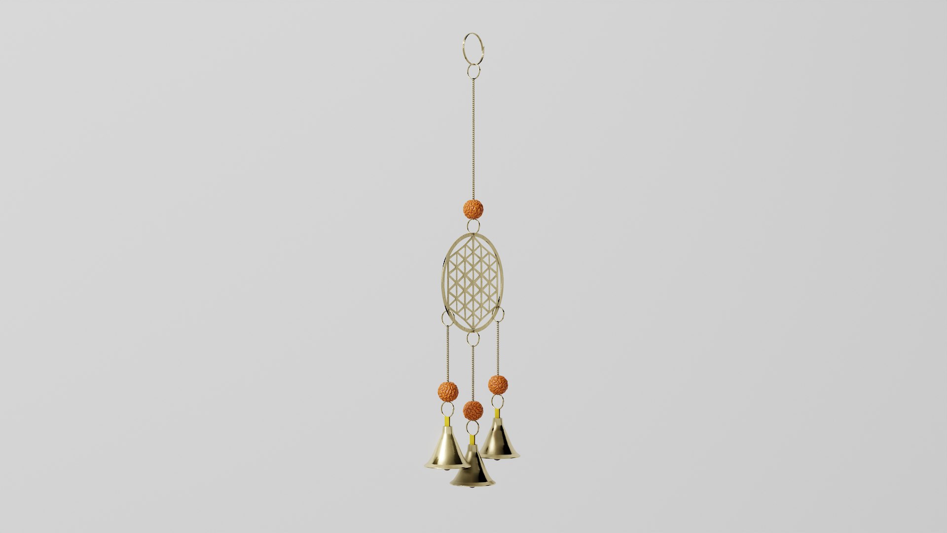 Brass Wind Chime 3D Model - TurboSquid 2059353