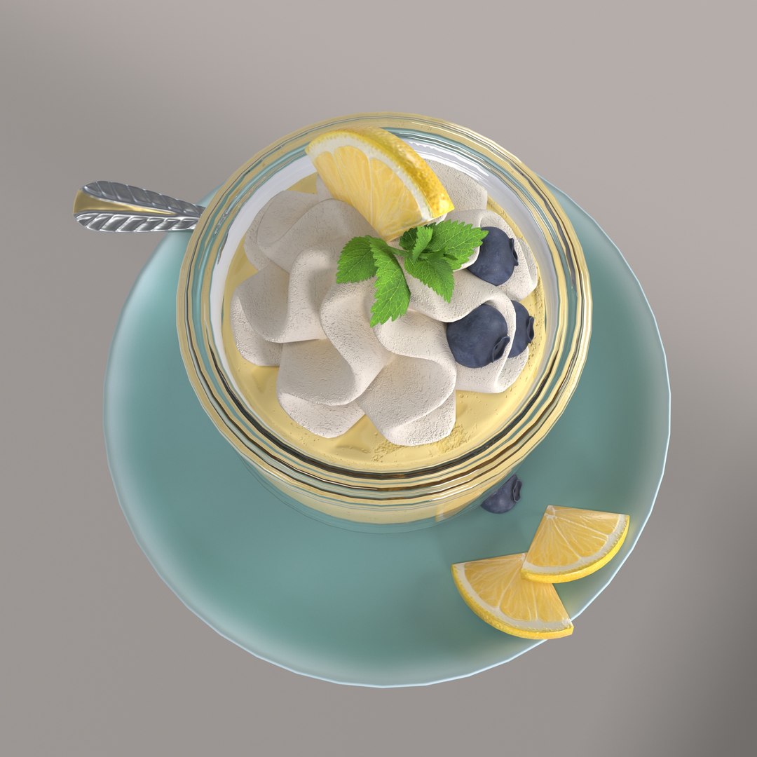 3D Model Lemon Dessert - TurboSquid 2026480