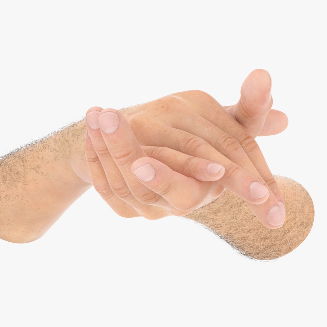 3d Model Hands Rig Animate Customizable
