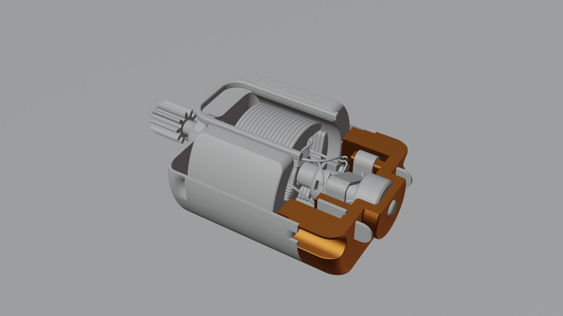 DC MOTOR DETAILED MECHANISM Model - TurboSquid 2006818