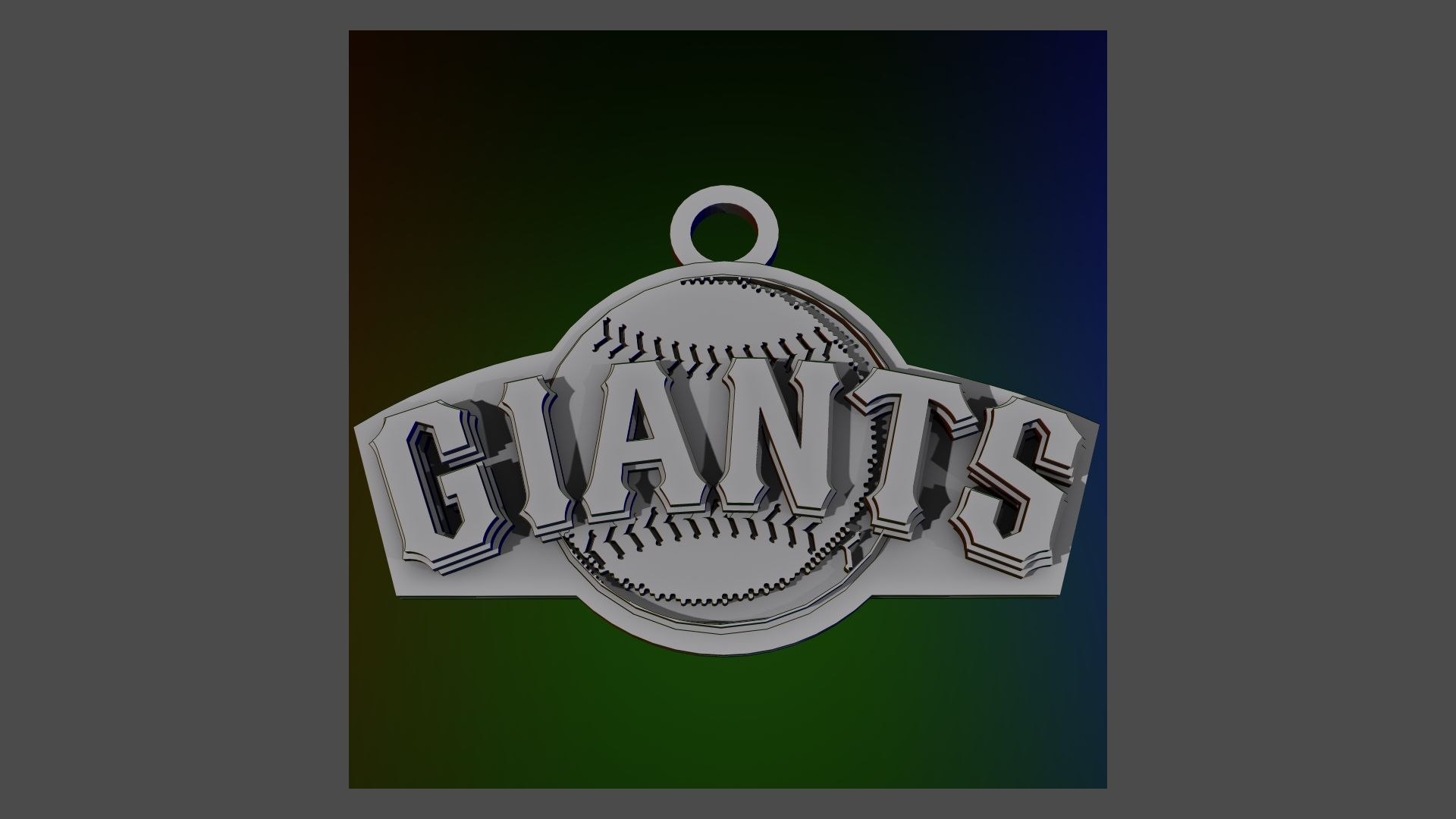 San Francisco Giants Logo Keychan Shield Printable And Renderable Model ...