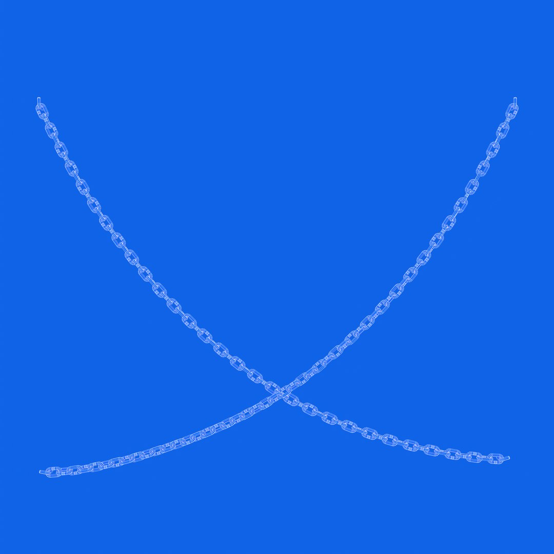 Crossed Chains 3D Model - TurboSquid 2421144
