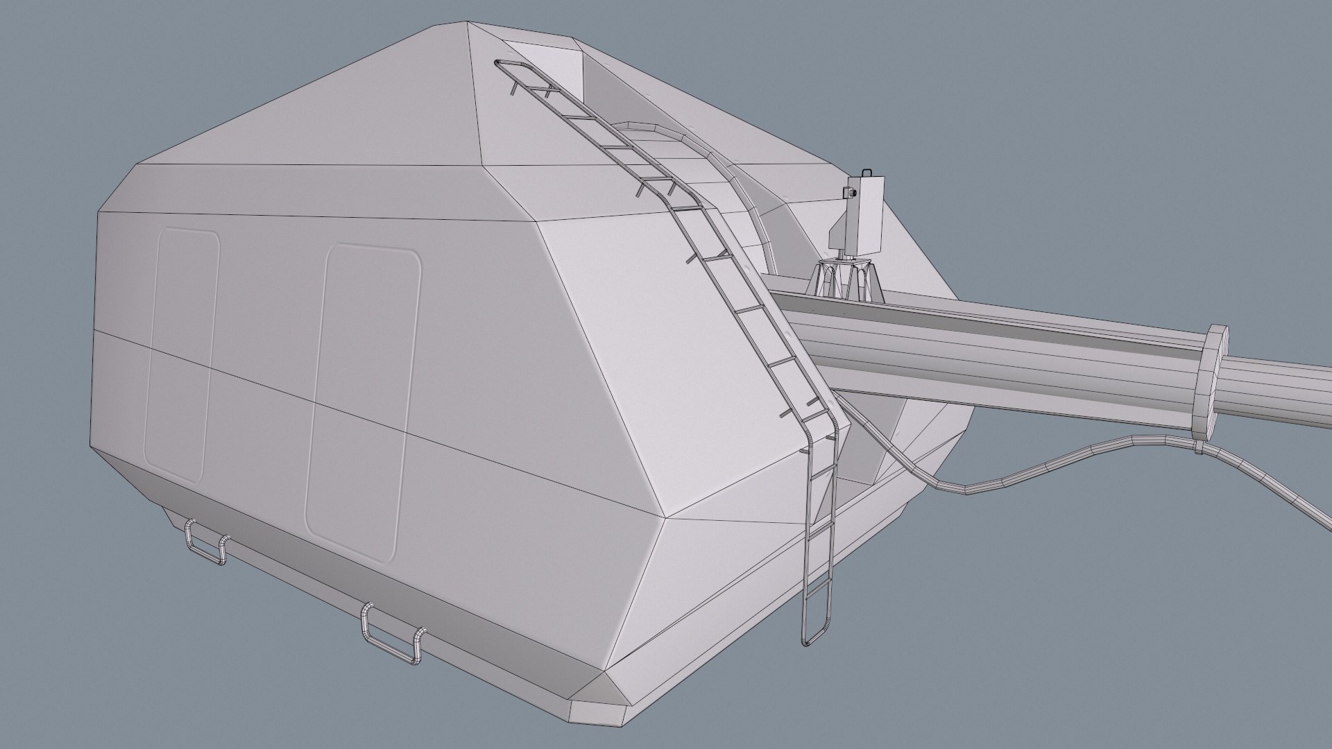Ship Gun A-190 A-190-1 3D Model - TurboSquid 1710369