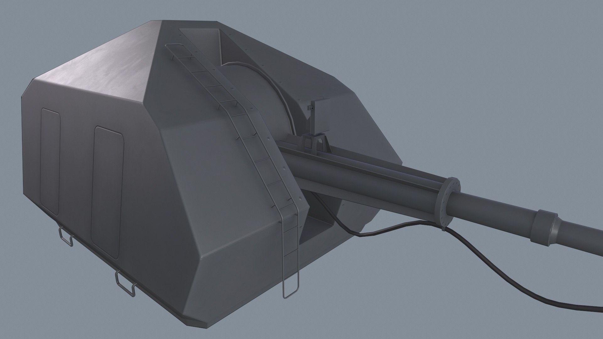 Ship Gun A-190 A-190-1 3D Model - TurboSquid 1710369