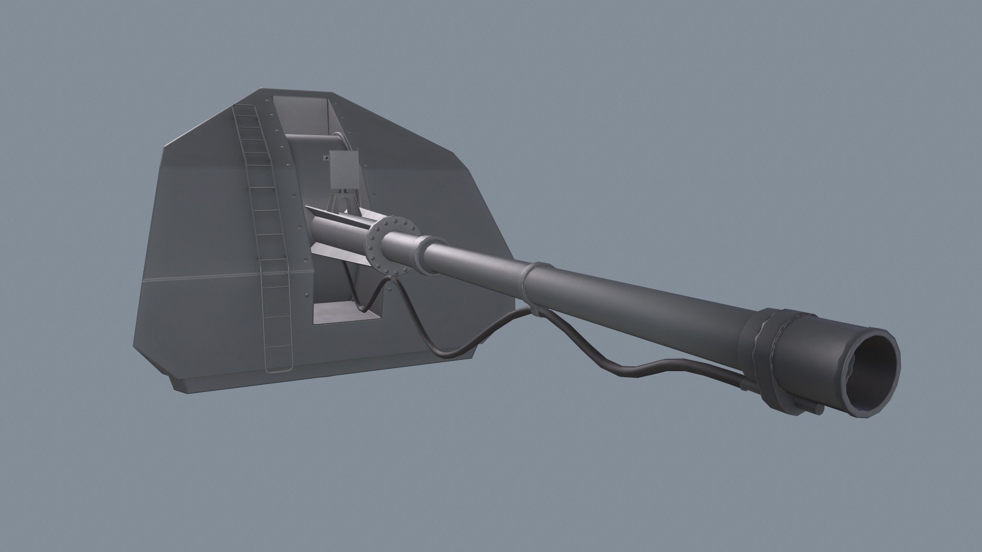 Ship Gun A-190 A-190-1 3D Model - TurboSquid 1710369