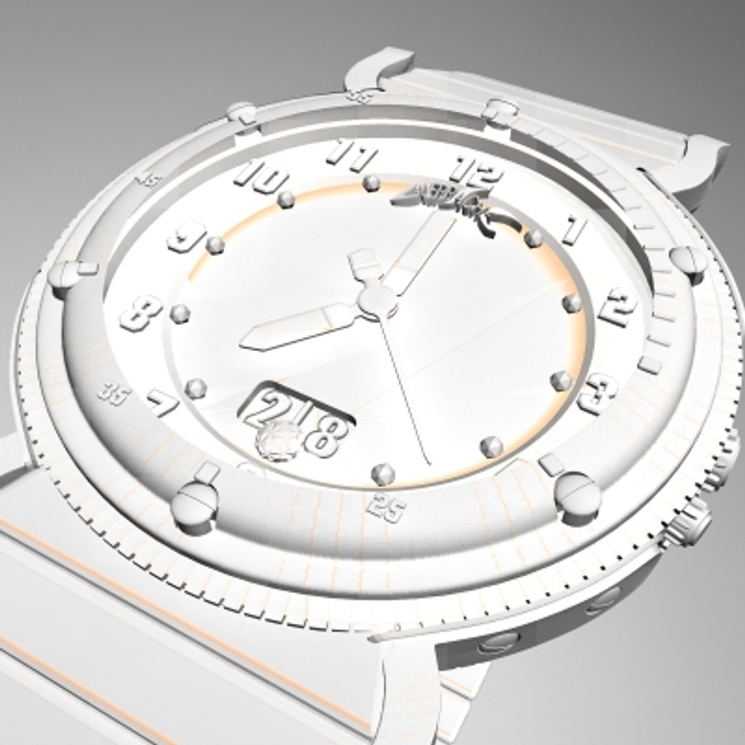 3d model hand watch