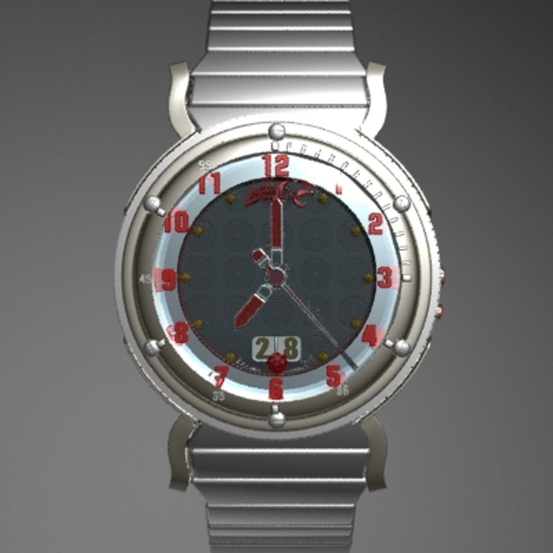 3d model hand watch