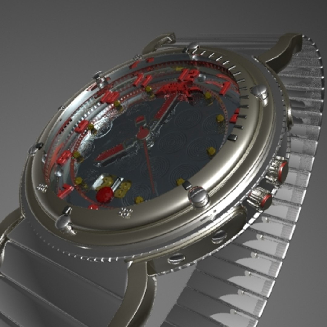 3d model hand watch