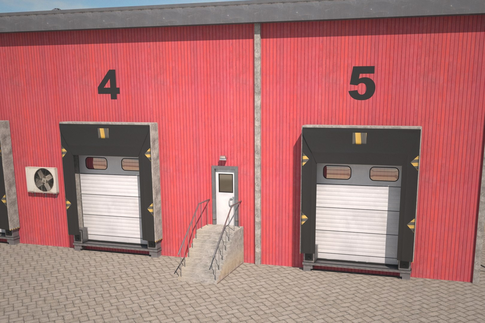 Cargo Building 3d Model