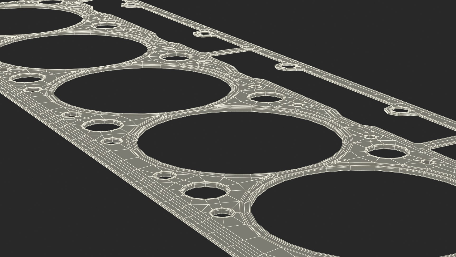 3D Head Gasket 6 Cylinder 325D Steel Model - TurboSquid 2031296