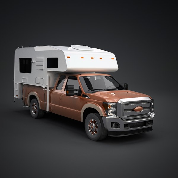 truck camper 3d model
