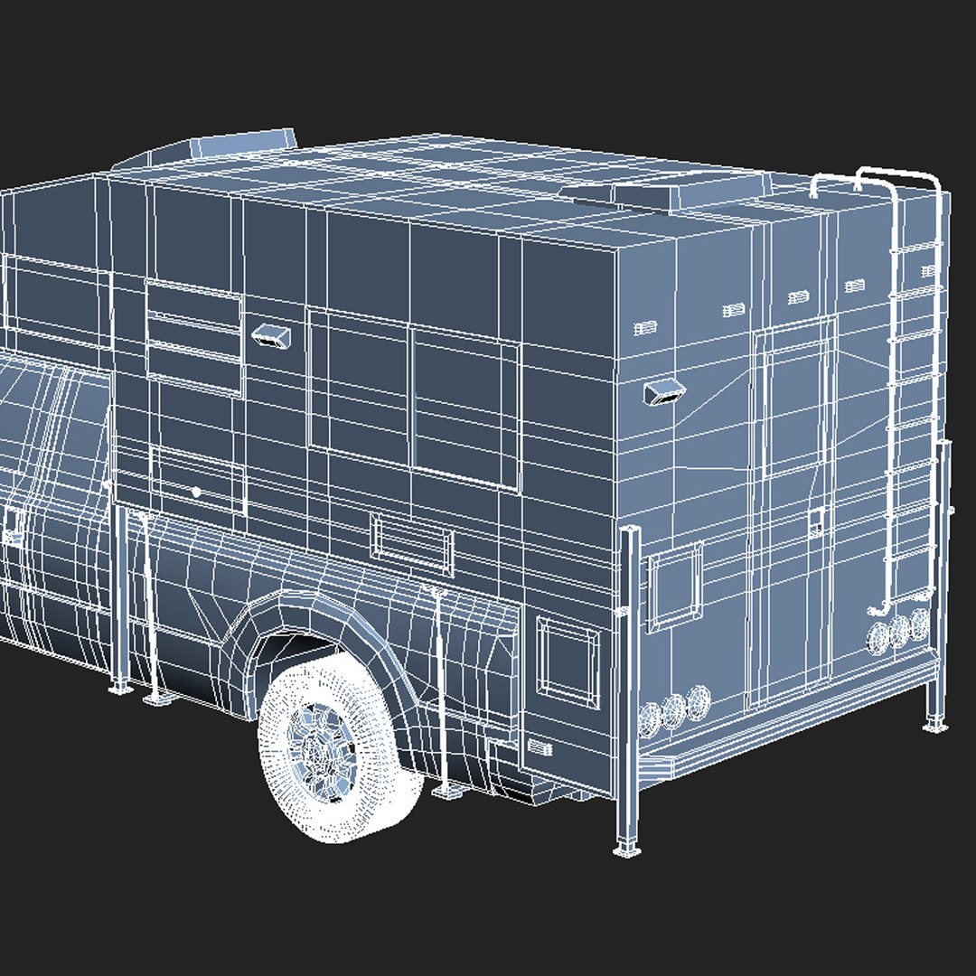 Truck Camper 3d Model