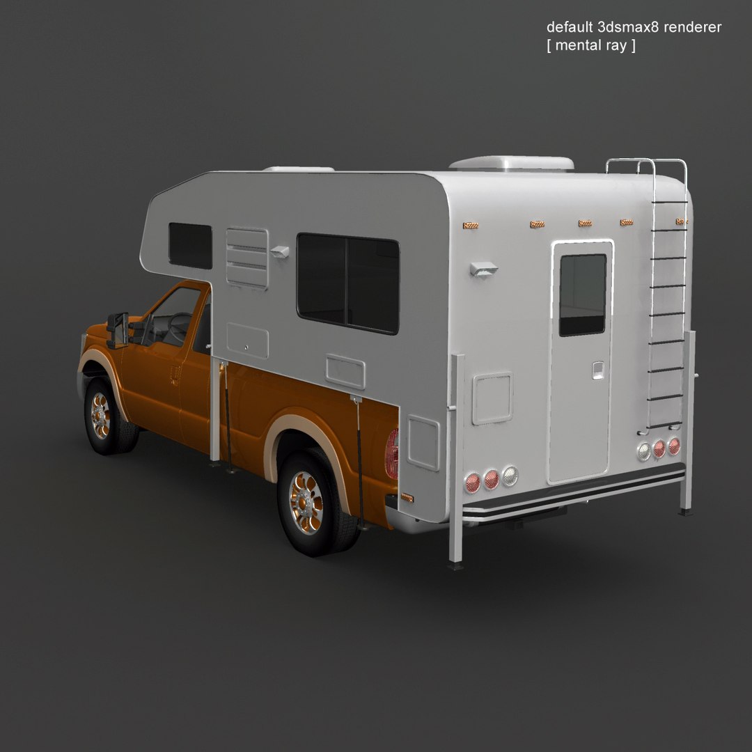 Truck Camper 3d Model
