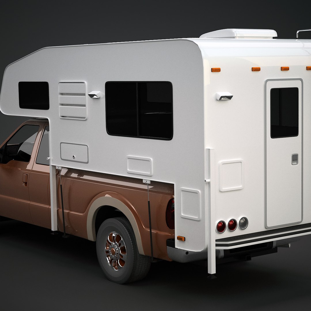 Truck Camper 3d Model