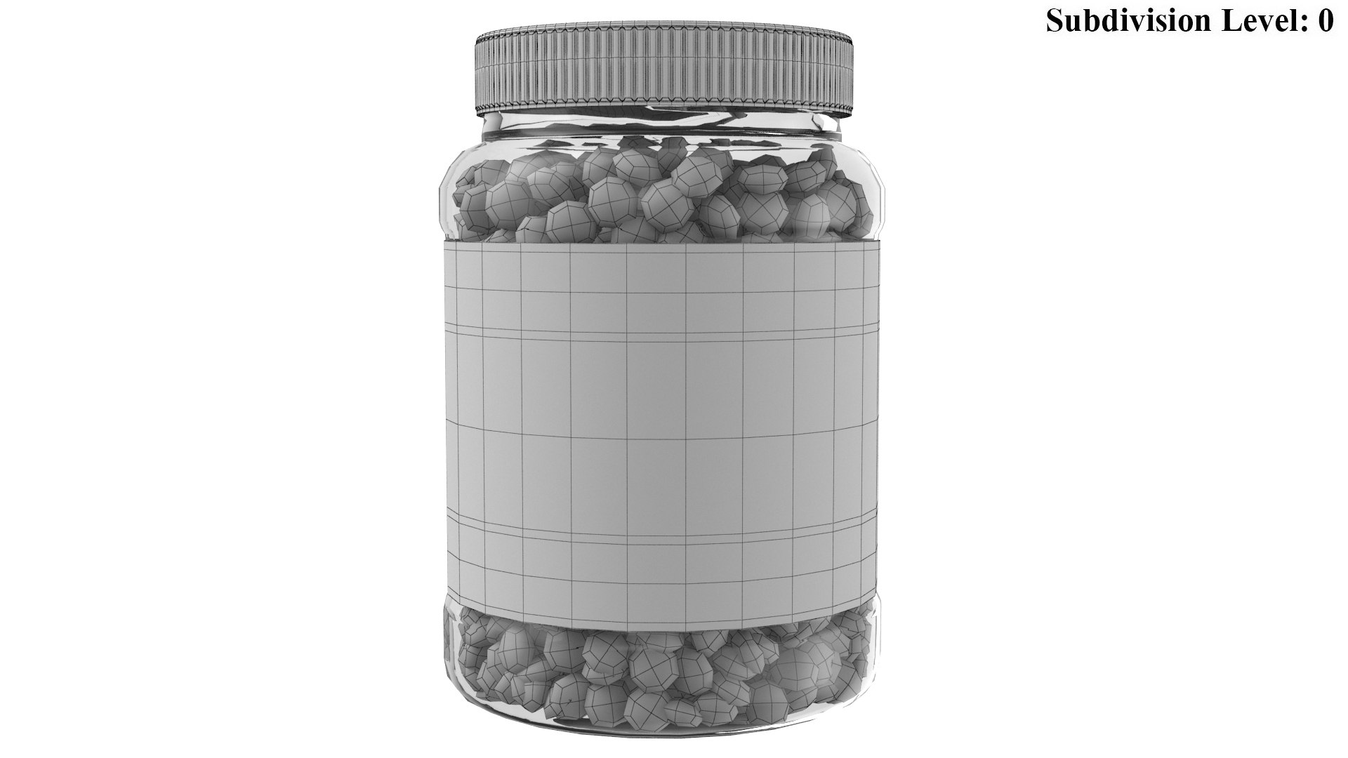 3D M And MS Chocolate Jar - TurboSquid 1974303