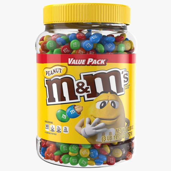 modelo 3d M And MS Chocolate Jar - TurboSquid 1974303