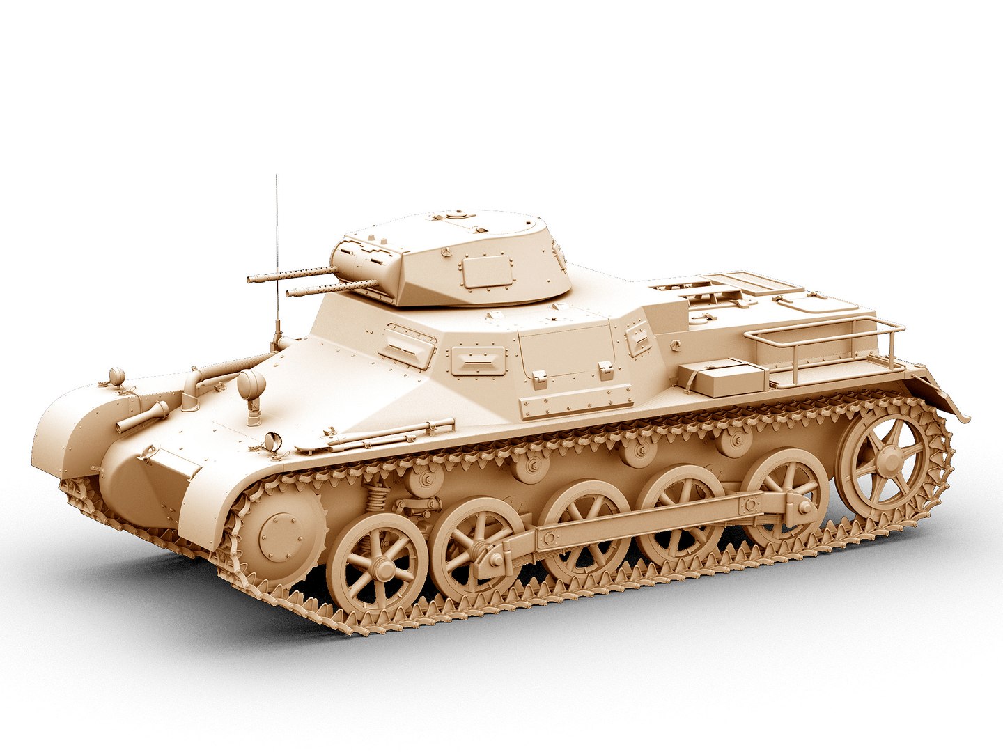 Panzerkampfwagen I Ausf B SdKfz 101 3D model - TurboSquid 2151000