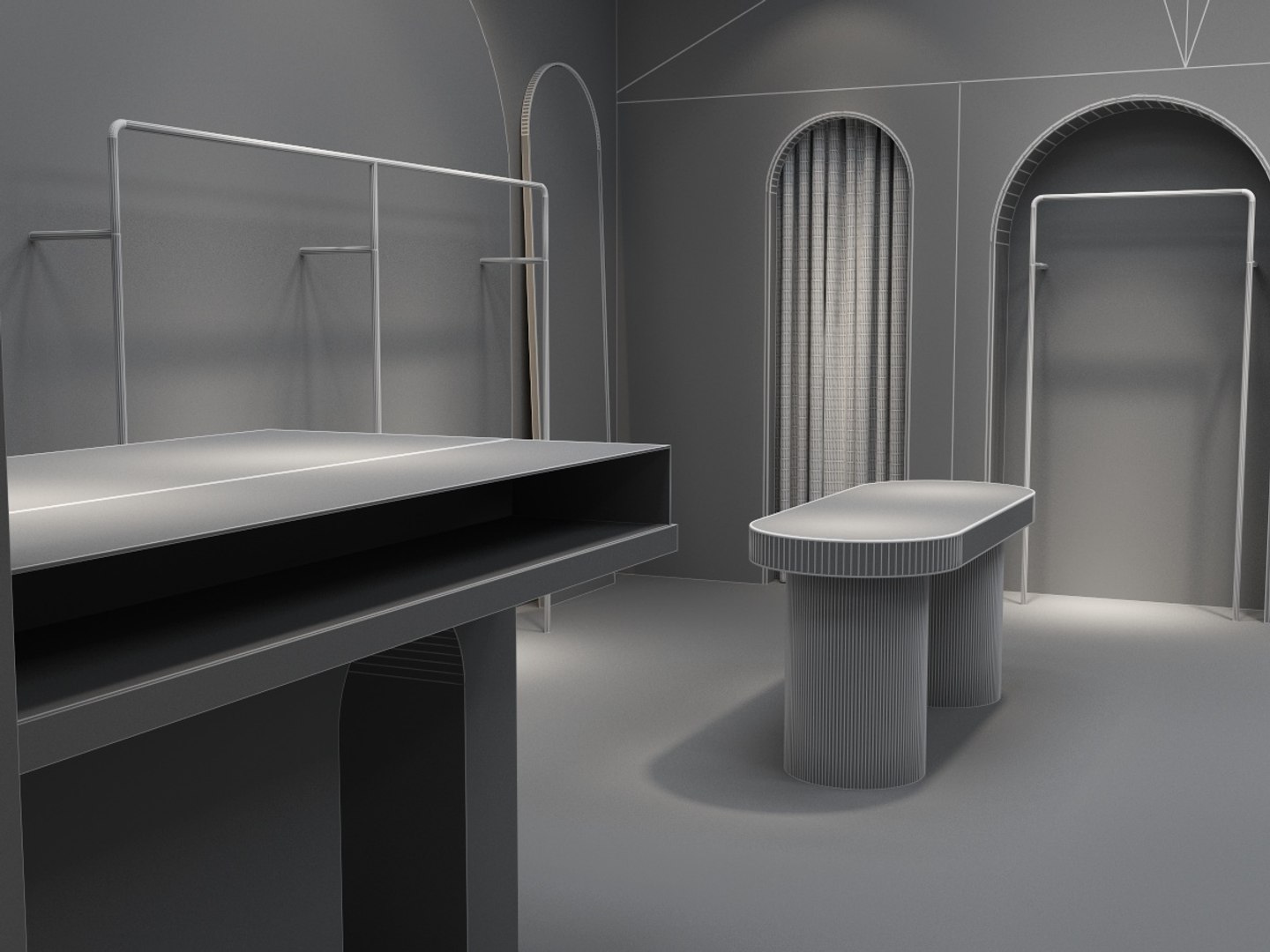 3D Clothing Shop 1 Model - TurboSquid 2049413