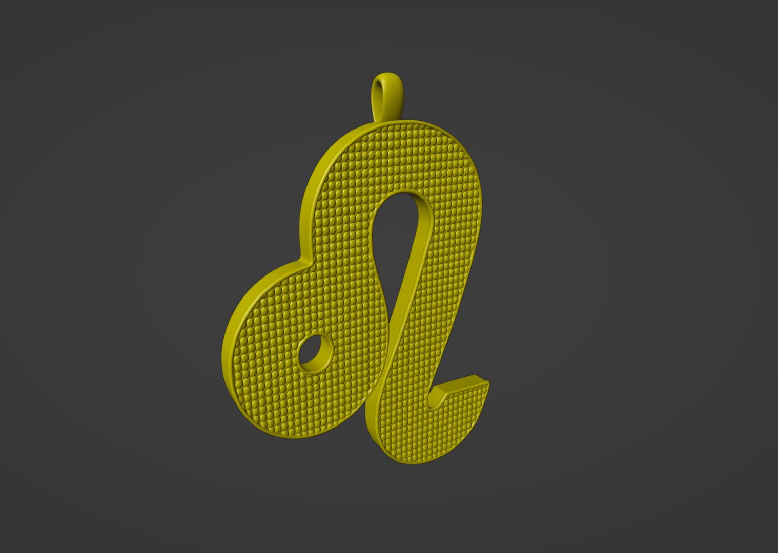 3D Leo Pendant Model - TurboSquid 2076264