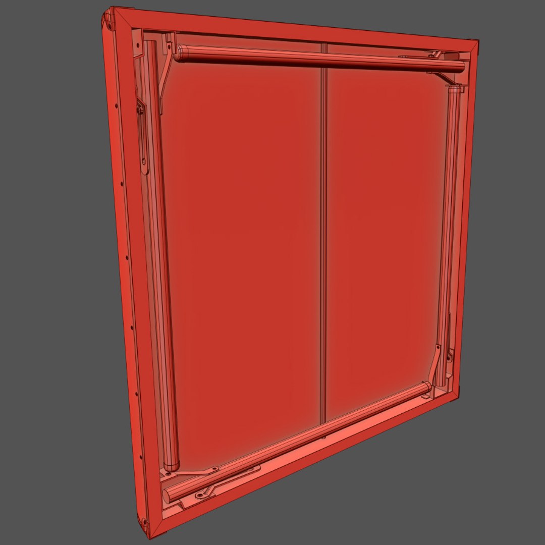 Classic Folding Card Table 3d Model