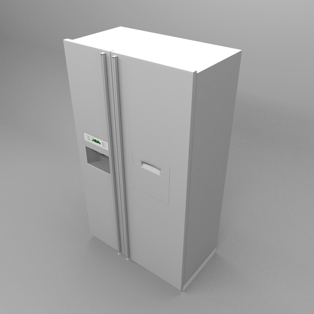 3d model refrigerator kitchen
