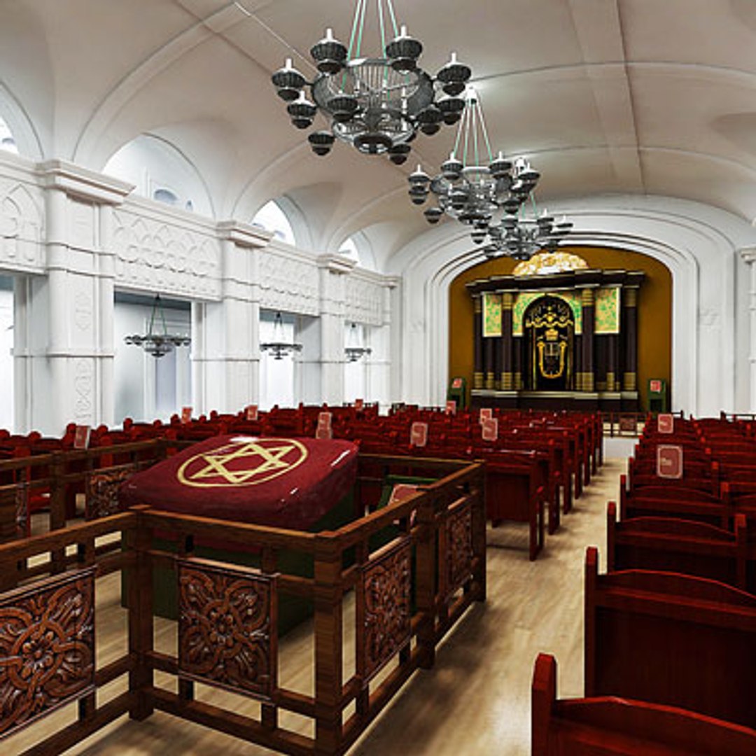 3ds Max Synagogue Interior