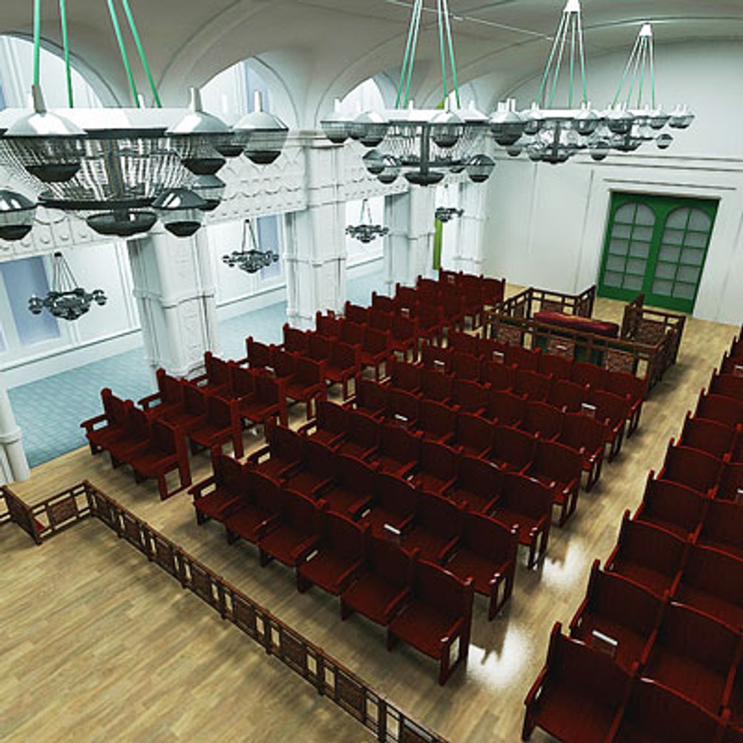 3ds Max Synagogue Interior