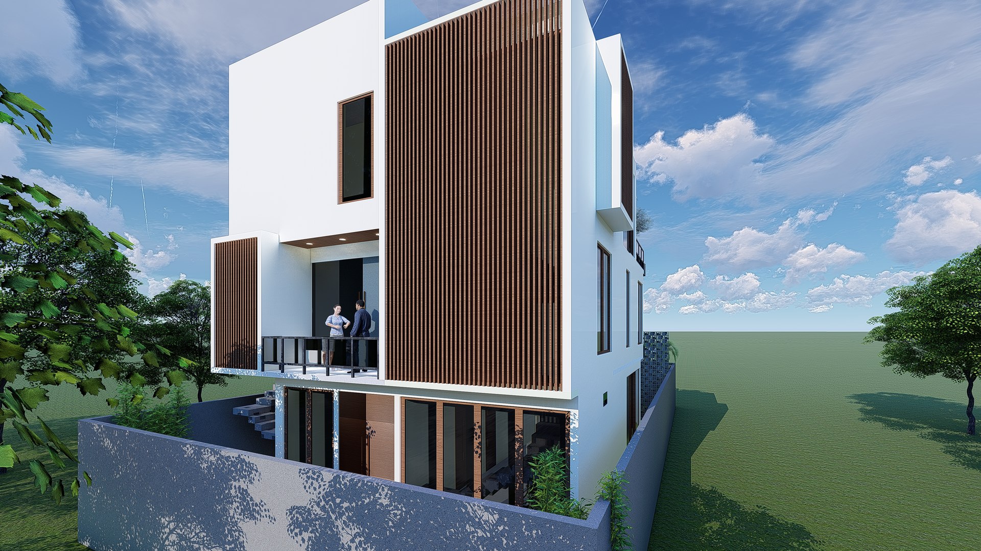 Contemporary House Model - TurboSquid 1948073