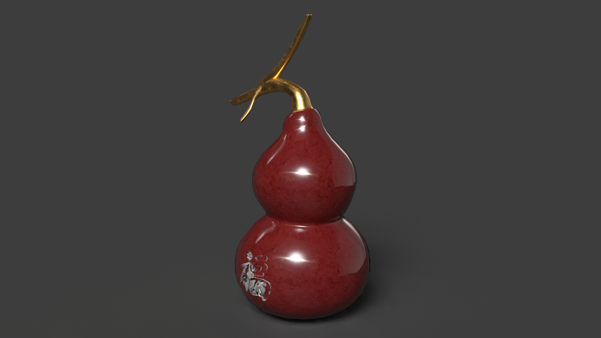 3D Chinese Red Gourd - TurboSquid 2313900